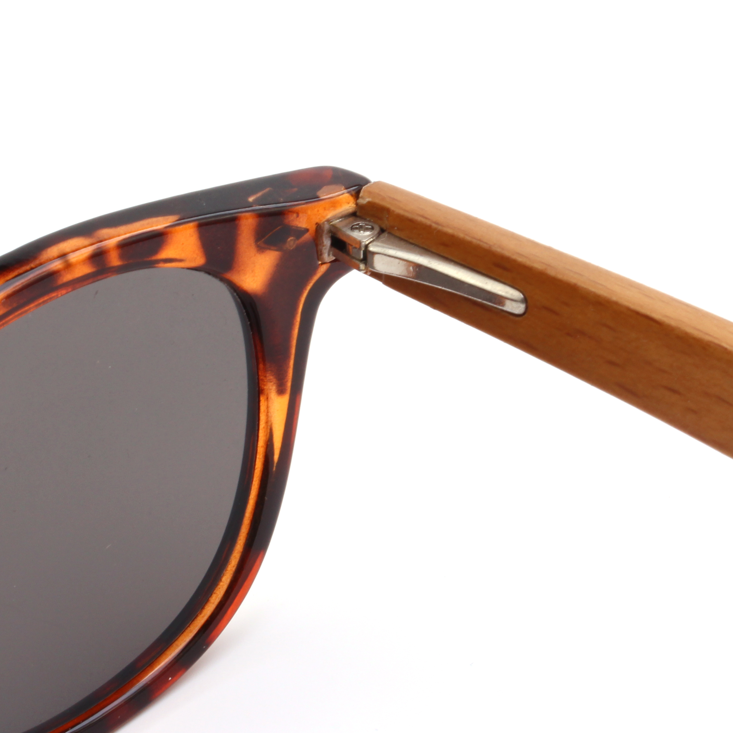 Wood Arm Sunglasses with UKCA Certification Black Frame and UV400 ...